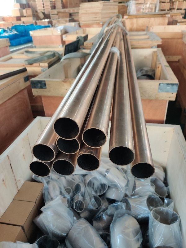 CuNi PIPE, SEAMLESS, UNS C70600 OD:2" WT: WT=2.5 mm BS 2871 PART-2 ...