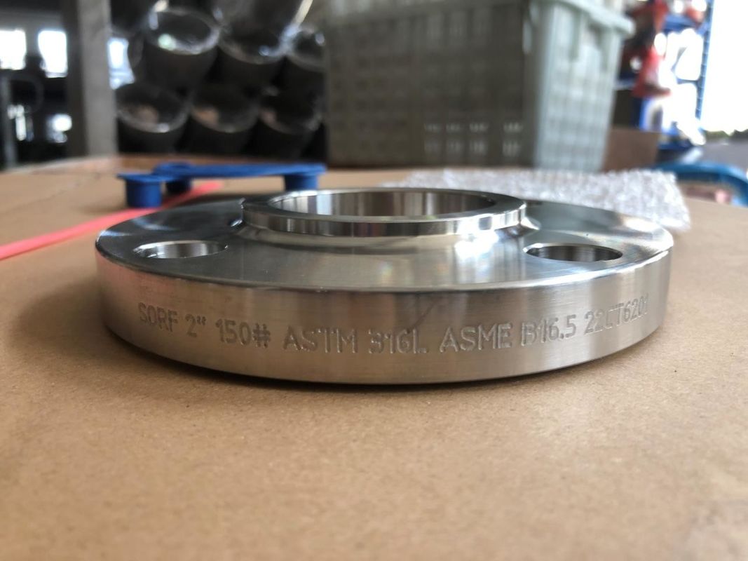 ASME B16.5 Slip-On Flange RF A105 A182 Carbon Steel Stainless Steel NPS ...