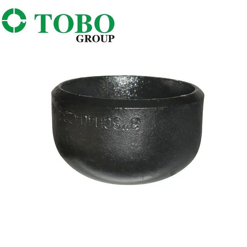 carbon steel weld cap hemispherical customized size sch40 steel pipe ...