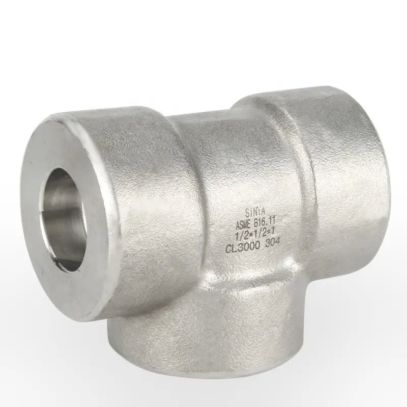 Alloy Steel Tee ASME B16.11 Forged Socket Weld Equal Tee Alloy Steel Pipe Fittings