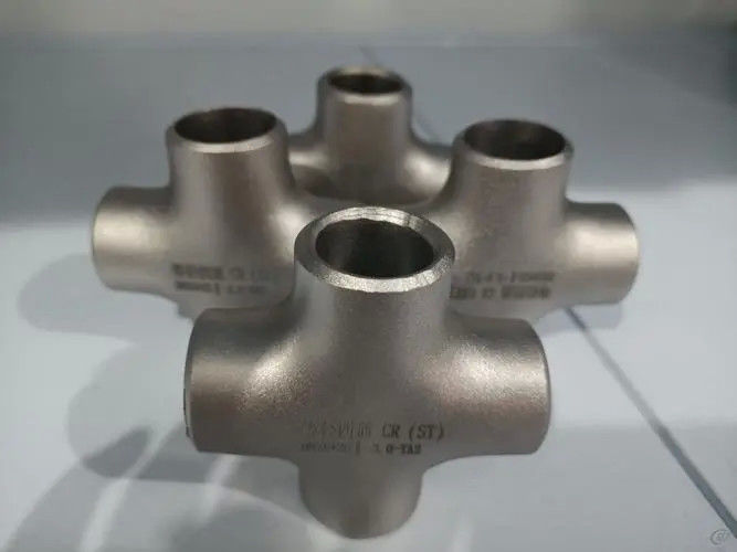 Customization Alloy 316 butt weld pipe fitting straight cross 4 way ...