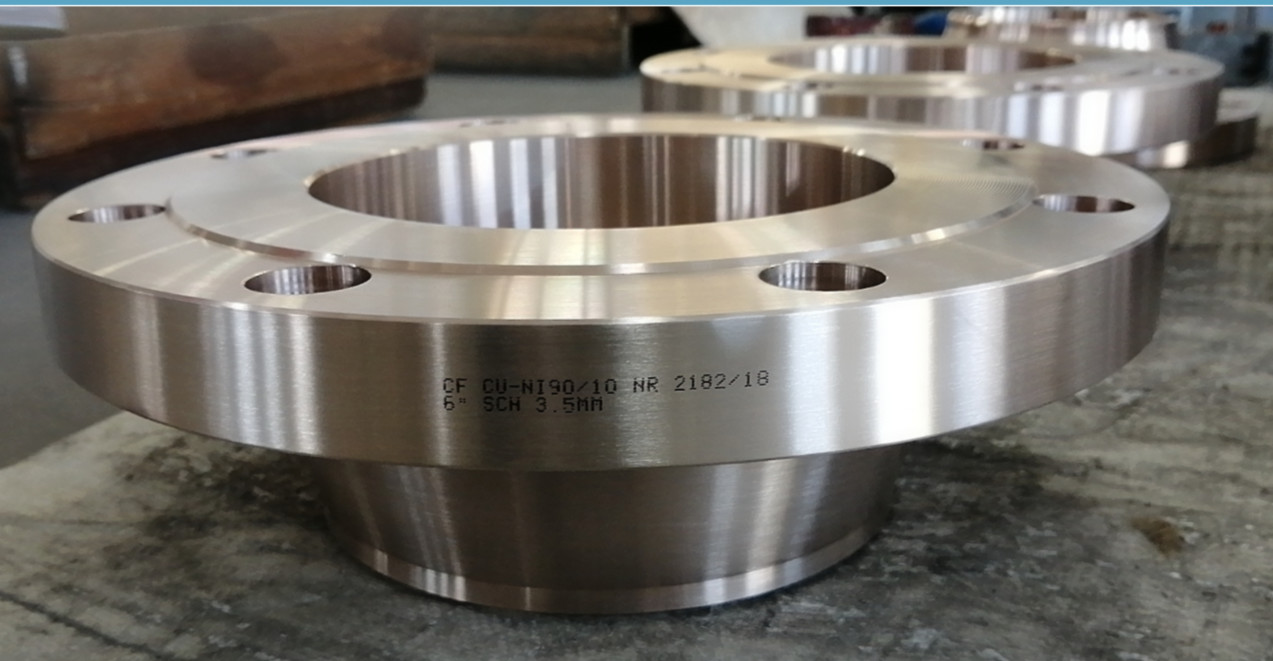 Alloy Steel Flanges Long WN FF ASME B16.5 150# WT 2.5 Mm 2" Cuni 9010