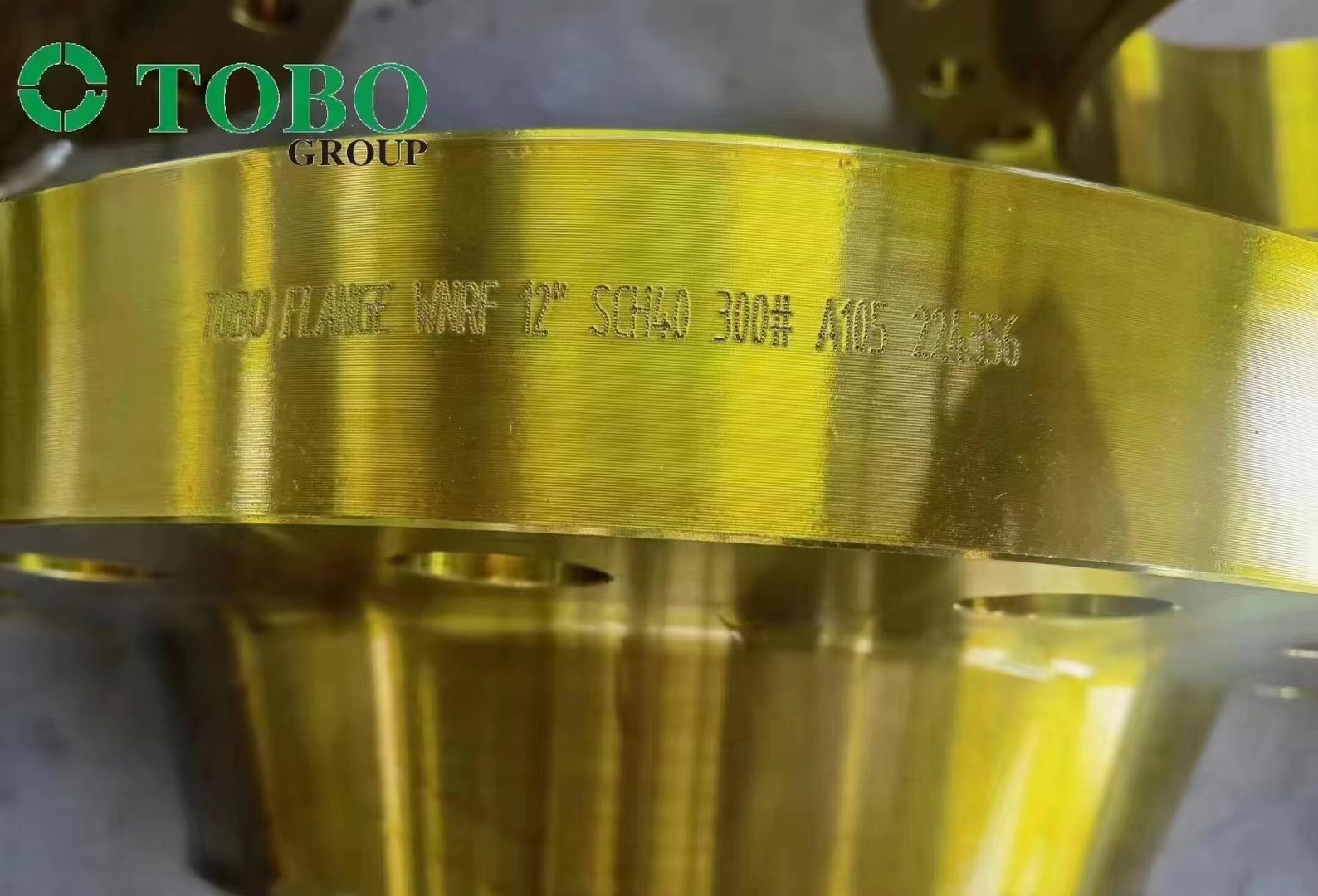 TOBO GOLD COLOR FLANGE A105 WN RF/ BL RF FLANGE COATING AS YOU CUSTOMIZED