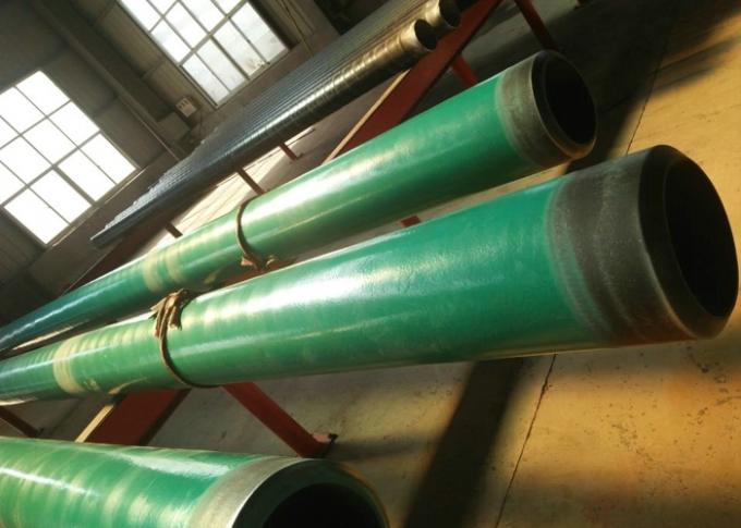 300 Microns Fusion Bonded Epoxy Coated Steel Pipe Bare / Lightly Oiled ...