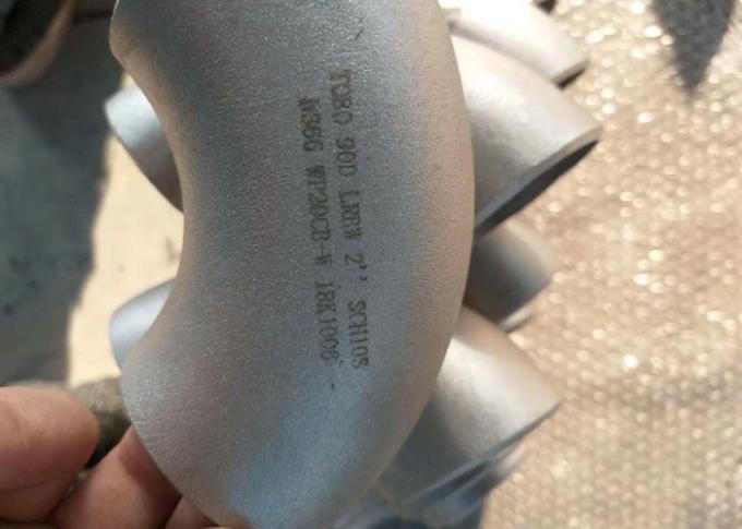 DN65 SCH5s Butt Welding Pipe Fitting 90D Long Radius Seamless Elbow