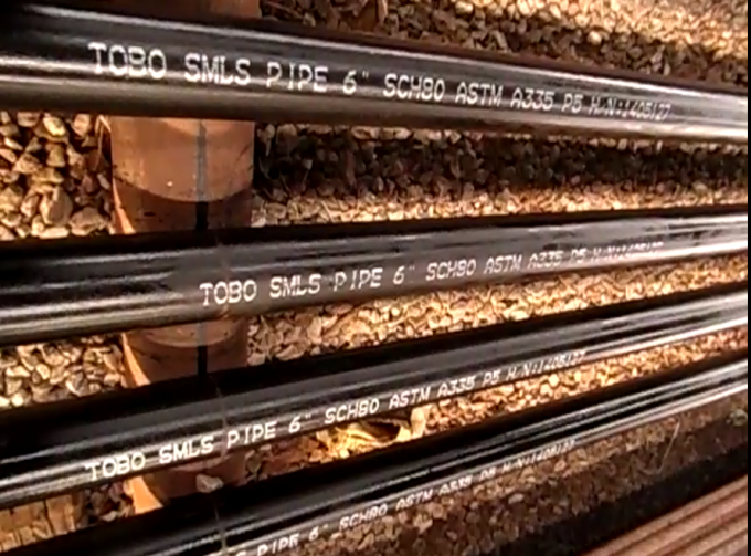 Alloy Pipe Sch5 Petroleum 6" SCH80 ASTM A335 P5 Seamless Pipes